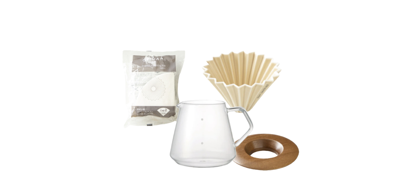 Origami set for brewing filter coffee | Röststätte Berlin